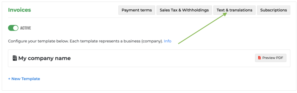 New Languages for your Invoices - Onpipeline CRM Support